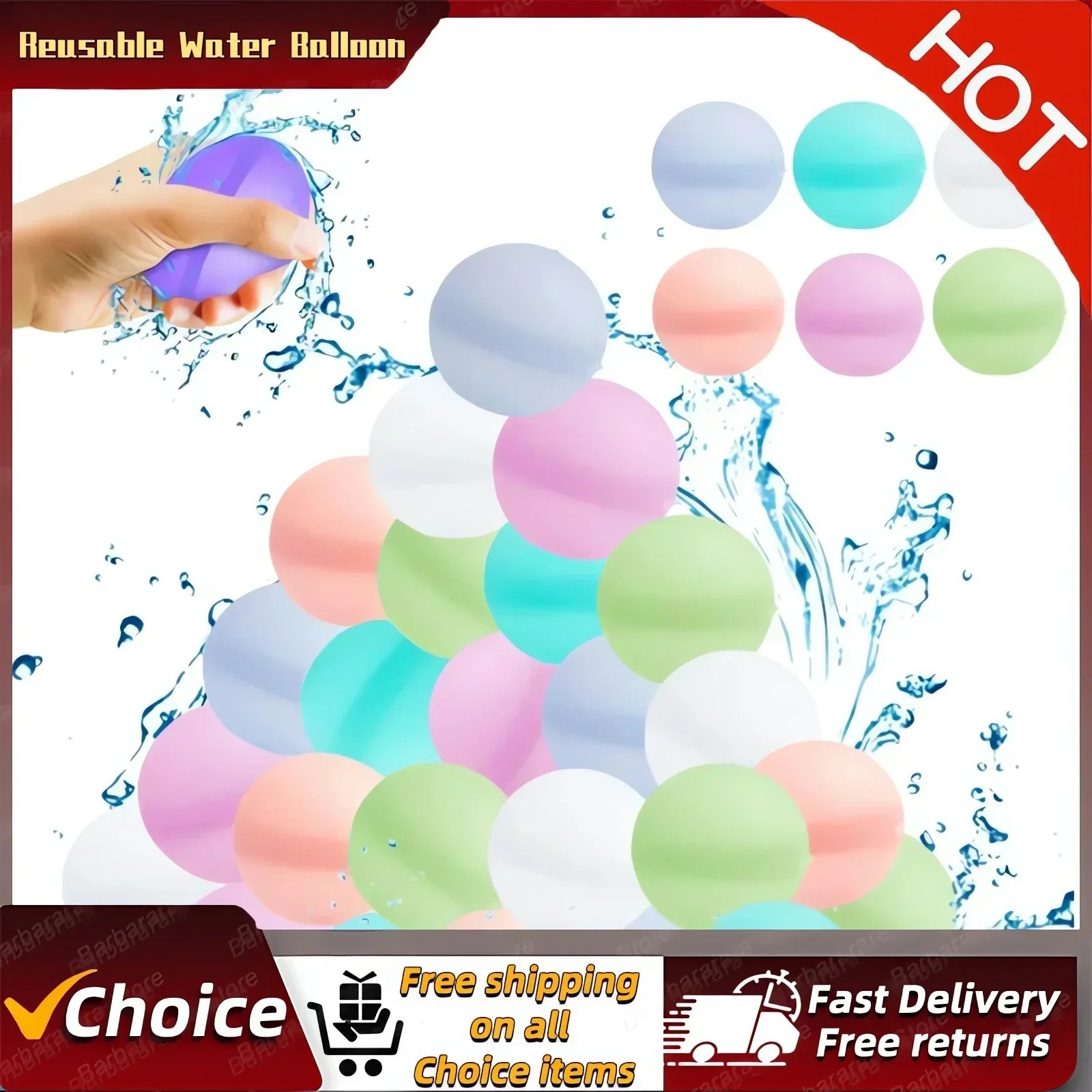 100pcs-New-Reusable-Children-s-Filled-Splash-Balls-Inflatable-Water ...