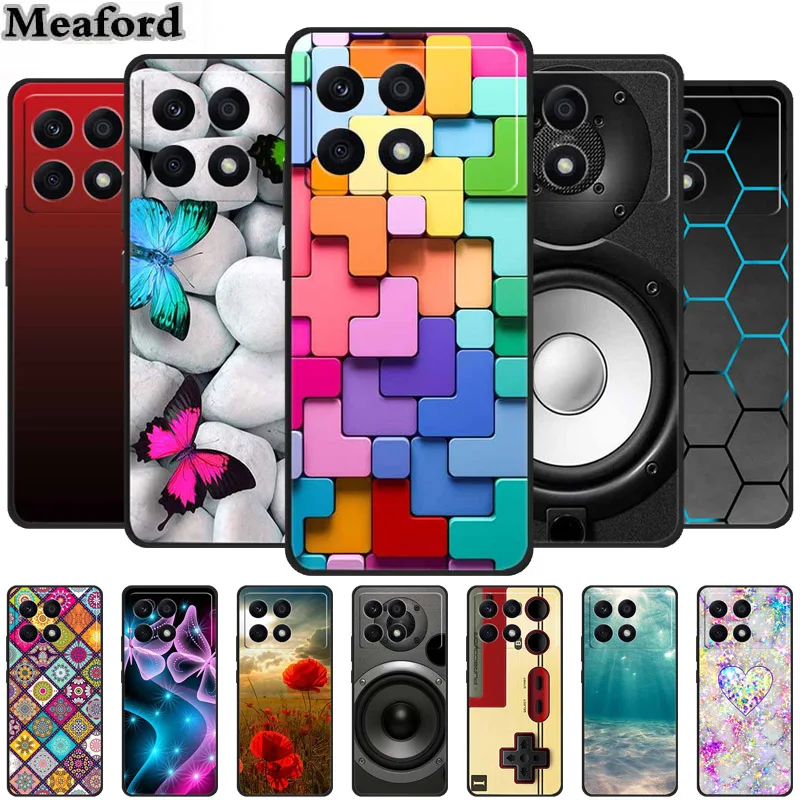 For Xiaomi Poco X6 Pro 5G Case Luxury TPU Silicone Back Cover Phone ...