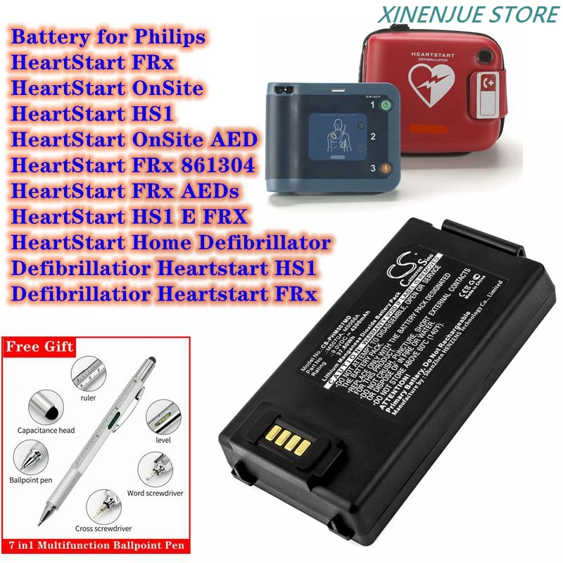Medical-Battery-9V-4200mAh-for-Philips-HeartStart-FRx-OnSite-HS1 ...