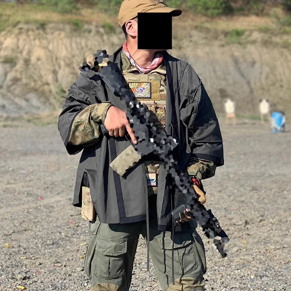 Tactical-Haori-Men-Armour-Smock-Traning-Cloak-Retro-Japanese-Army ...