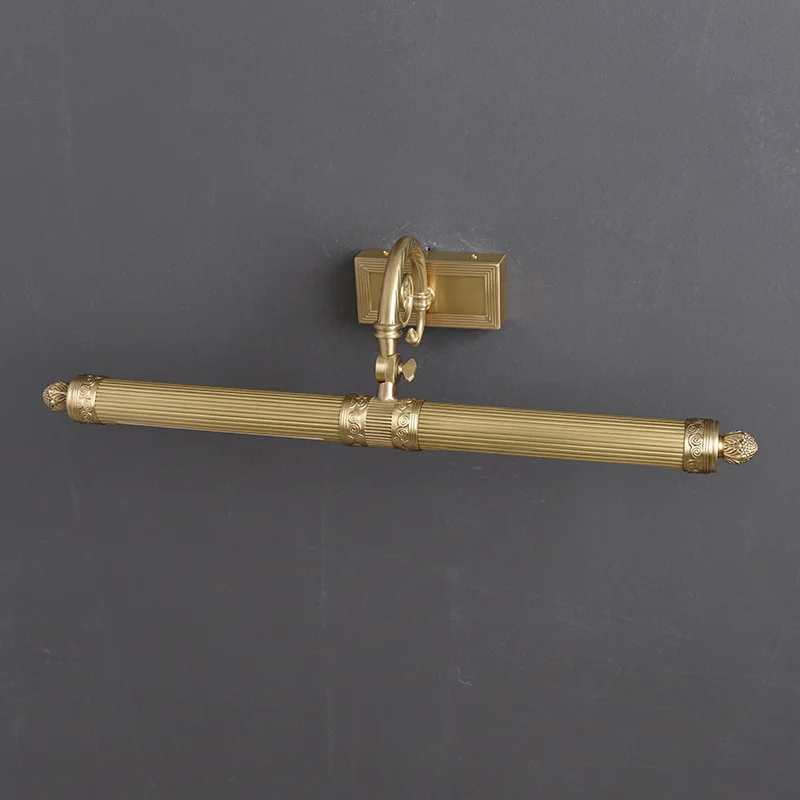 Brass-wall-sconce-with-straight-floral-design-for-bedroom-study ...