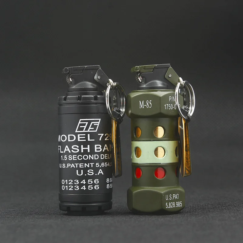 Mini-Grenade-Keychain-Grinding-Wheel-Open-Flame-Lighter-M45-Paint-Bomb ...