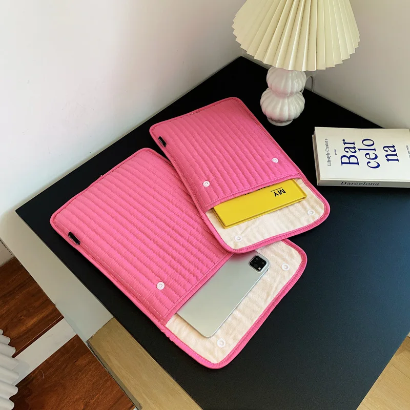 한국 Ins 스토리지 가방 Ipad 태블릿 파우치 케이스 IPad Air 4 2020 10.9 슬리브 IPAD 9.7 10.2 10.5 Mini 4 5 6 for ...