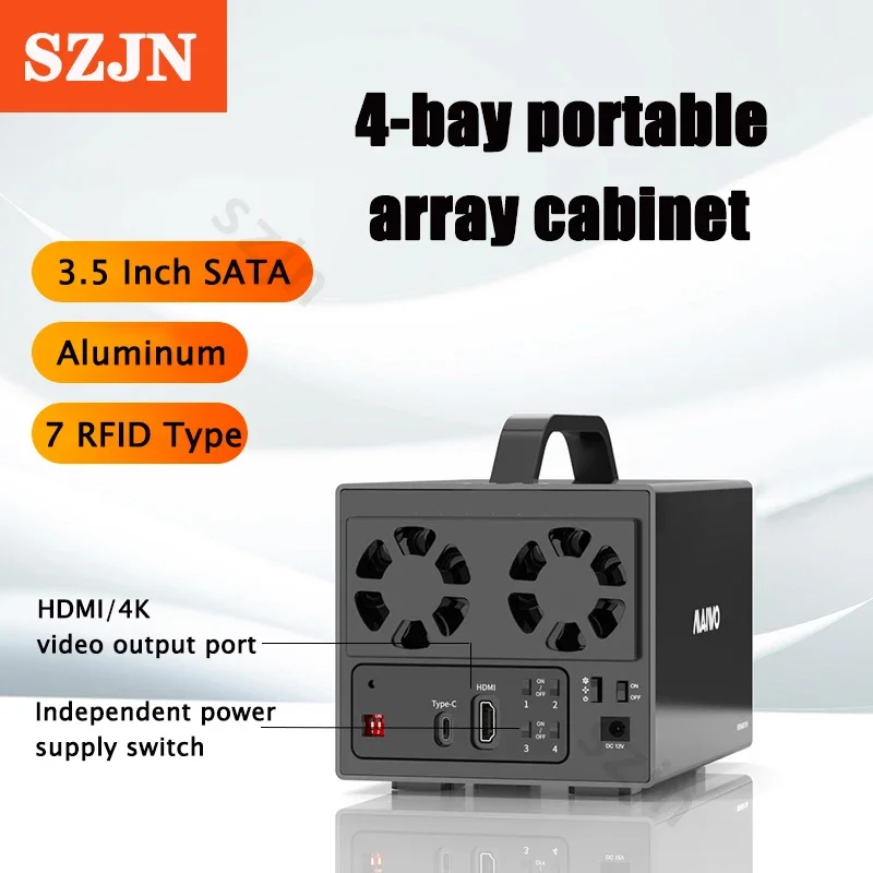 MAIWO-3-5Inch-External-Serial-Hard-Drive-Disk-Array-Box-Four-Disk-Drive ...