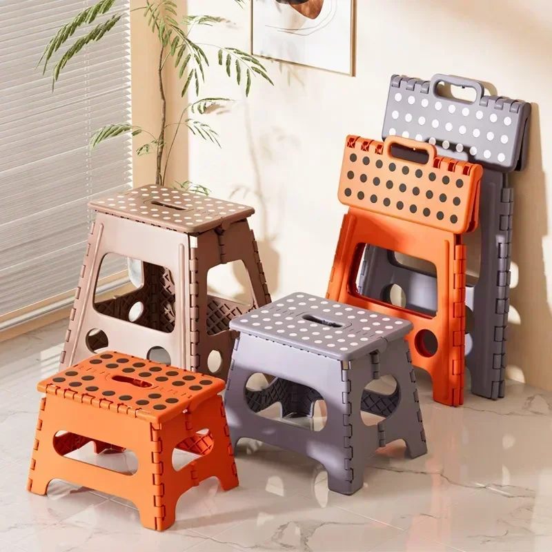 Thickened-Folding-Stool-Plastic-High-Stool-Foldable-Household-Chair ...