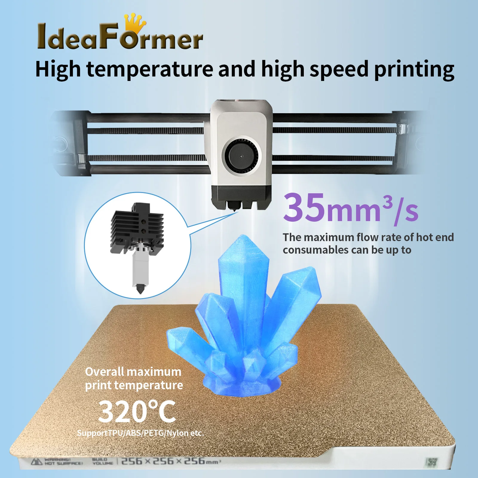 Generic For Bambu Lab Hotend V2.0 Bi Metal Heating Block For Bambulab ...