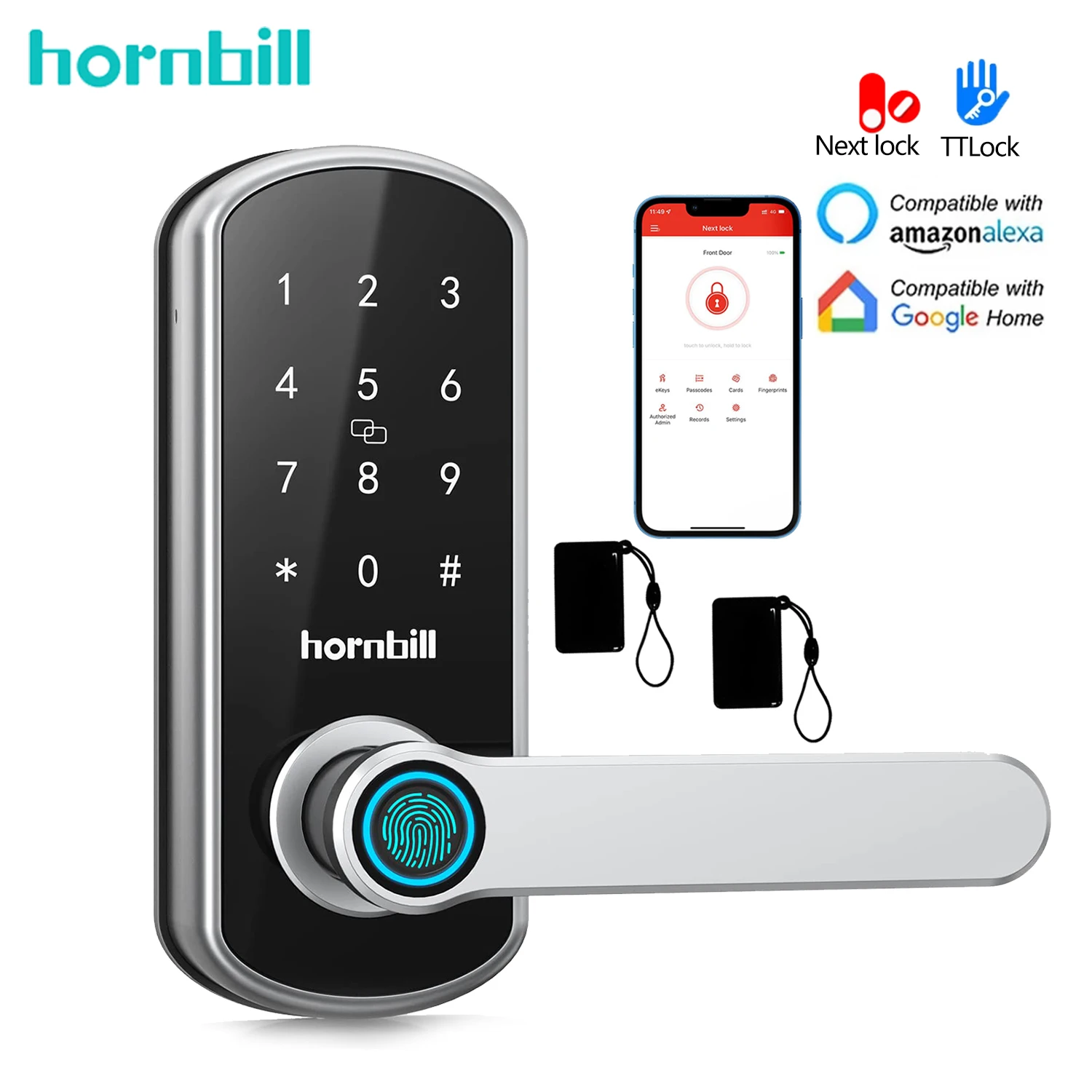 Hornbill-Fingerprint-Smart-Door-Lock-Biometric-Digital-Keyless-Entry ...