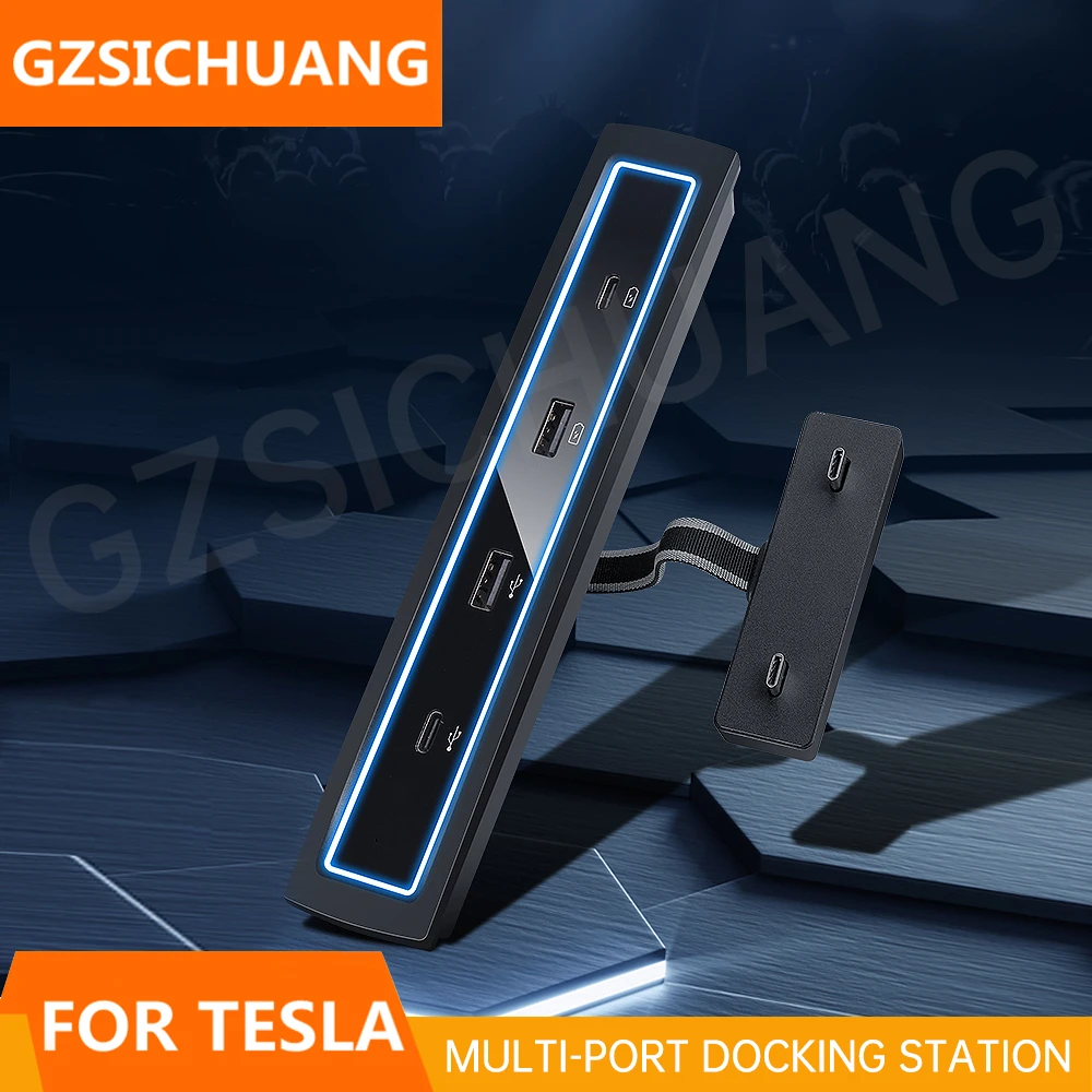 For Tesla Model 3/y 2021 2022 Accessories Car Center Console Usb ...