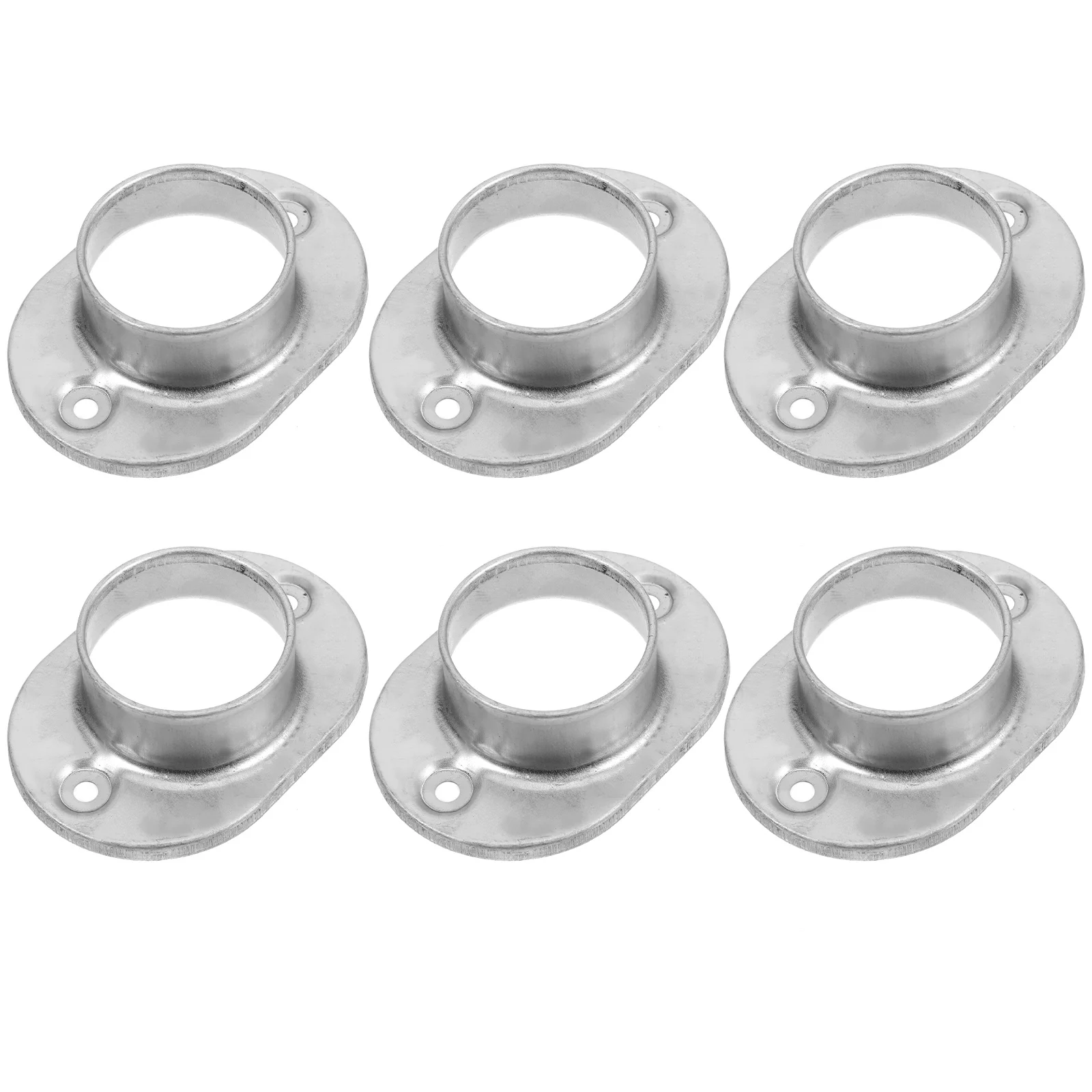 6-Pcs-Round-Tube-Base-Round-Post-Flange-Floor-Post-Plate-Supports-for ...