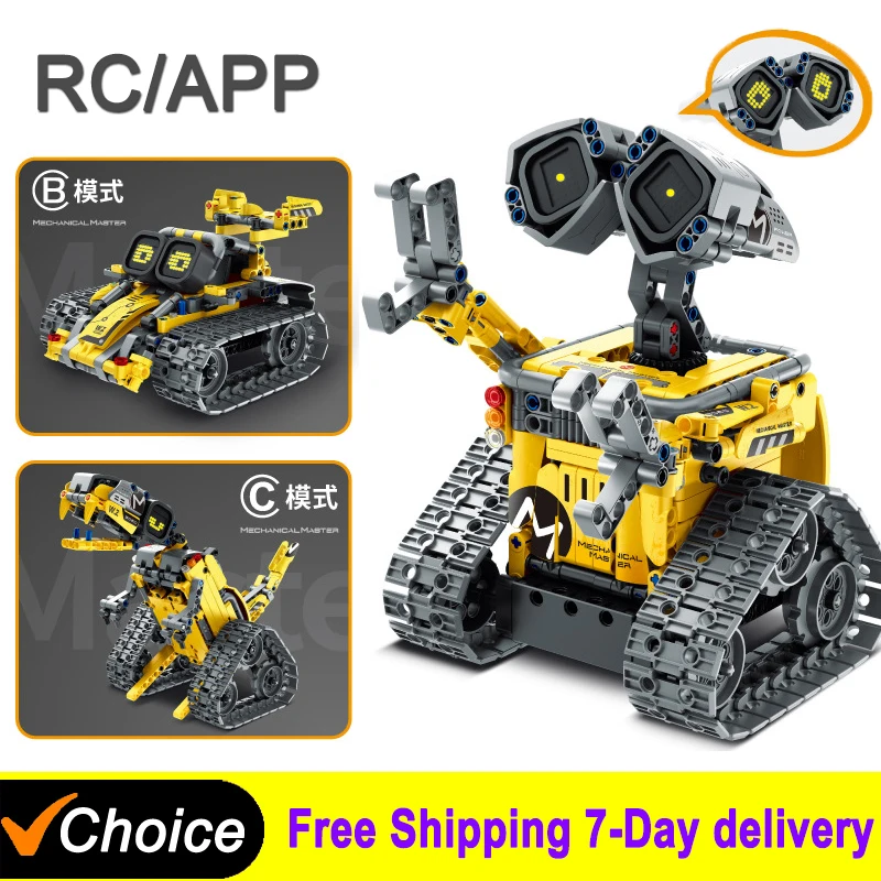 NEW-3in1-Creative-LED-Robot-Wall-e-High-tech-App-Rc-Robot-Functions-DIY ...