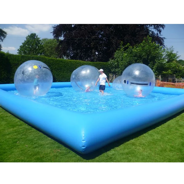 Portable Square Shape Inflatable Swimming Pool For Sale,Water Zorb ...