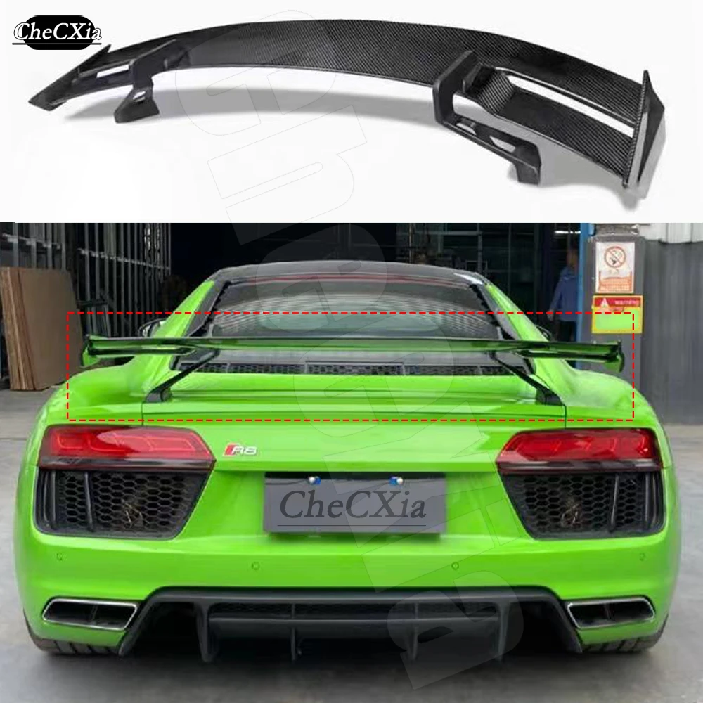 For-Audi-R8-V8-V10-Coupe-2007-2023-Sport-GT-Spoiler-Real-Carbon-Fiber ...