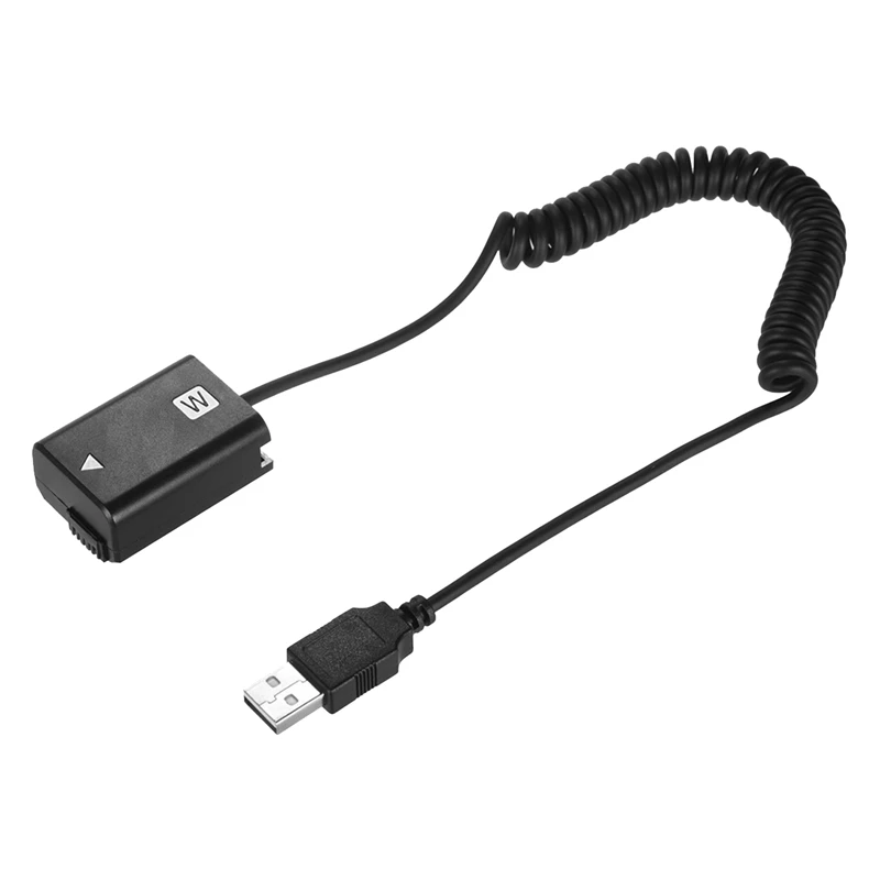 NP-FW50 Dummy Battery Spring USB Charging Cable Component For Sony A7 ...