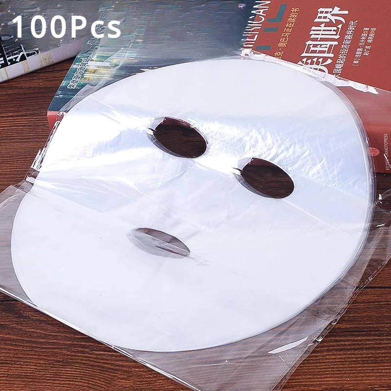 100Pcs-Face-Plastic-Film-Full-Face-Cleaner-Mask-Neck-Stickers-Paper ...