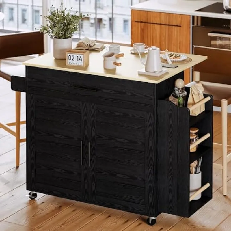IRONCK-Kitchen-Island-with-Storage-Rolling-Kitchen-Island-on-Wheels ...