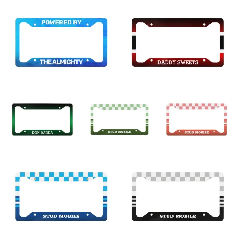 American regulations, cool speed, customized license plate frame ...