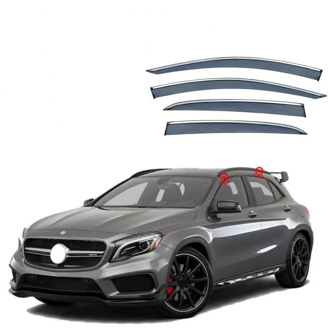 高品質♪ メッキ モール ドアバイザー サイドバイザー ベンツ W213 E200 E220d E250 E350e E400 E450 E43 E63 E63S セダン