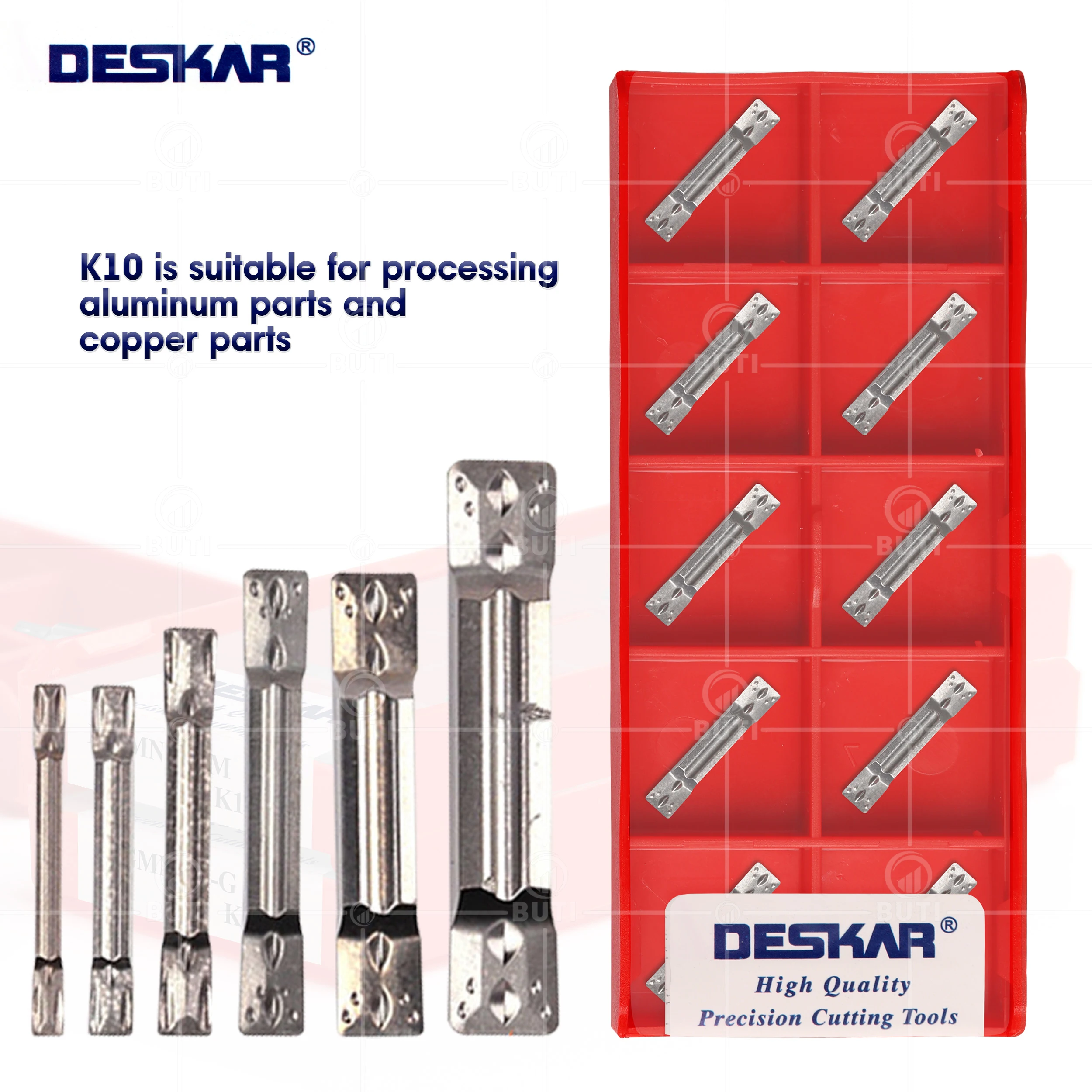 Generic Deskar 100% Mgmn150 200 250-G 300 400-M 500-M K10 Cnc Grooving Turning Tool Carbide ...
