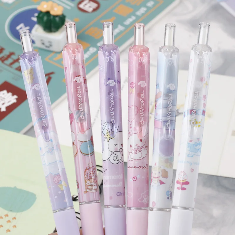 6Pcs-Set-Kawaii-Sanrio-cinnamonroll-0-5mm-Gel-Pens-Set-Cute-Black-Pen ...
