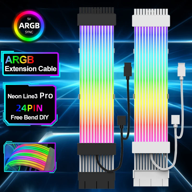 ARGB-Cable-de-extensi-n-de-placa-base-Kit-de-sincronizaci-n-de-fuente ...