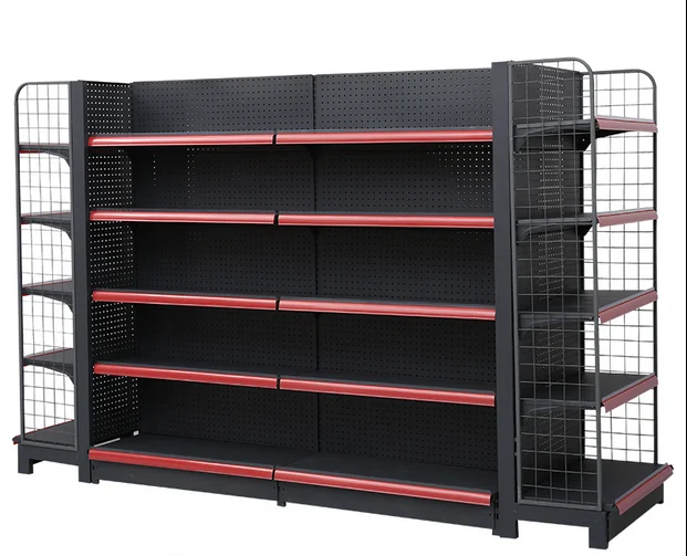 Supermarket Shelf Display Shelf Double Sided Snack Mom And Baby Store Shelves Multi Tier ...