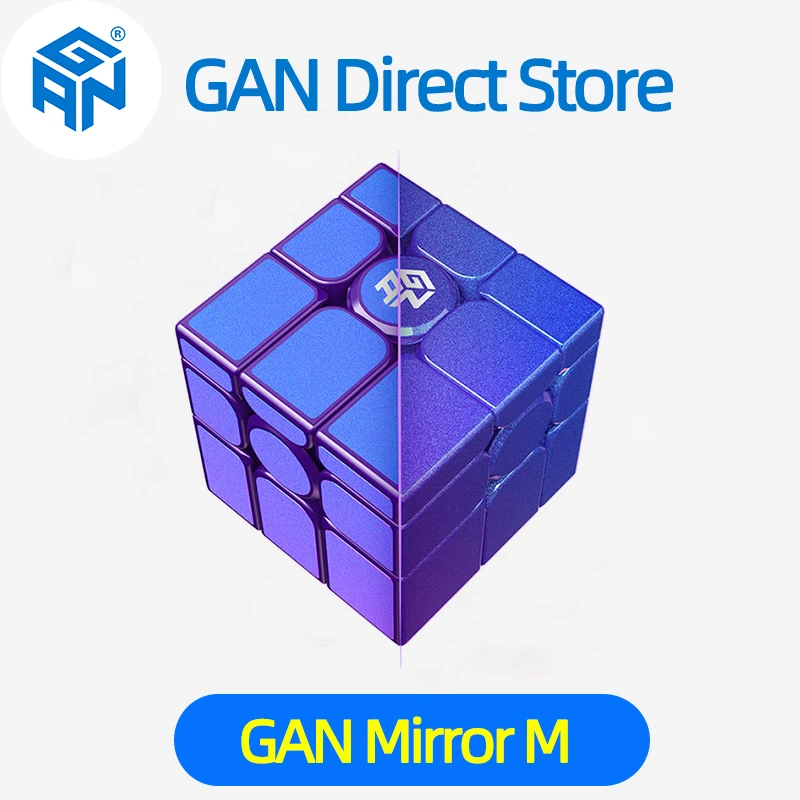 Gan 3x3 Mirror Cube 3X3x3 Magnetic CubeProfessional,Puzzle Toys ...