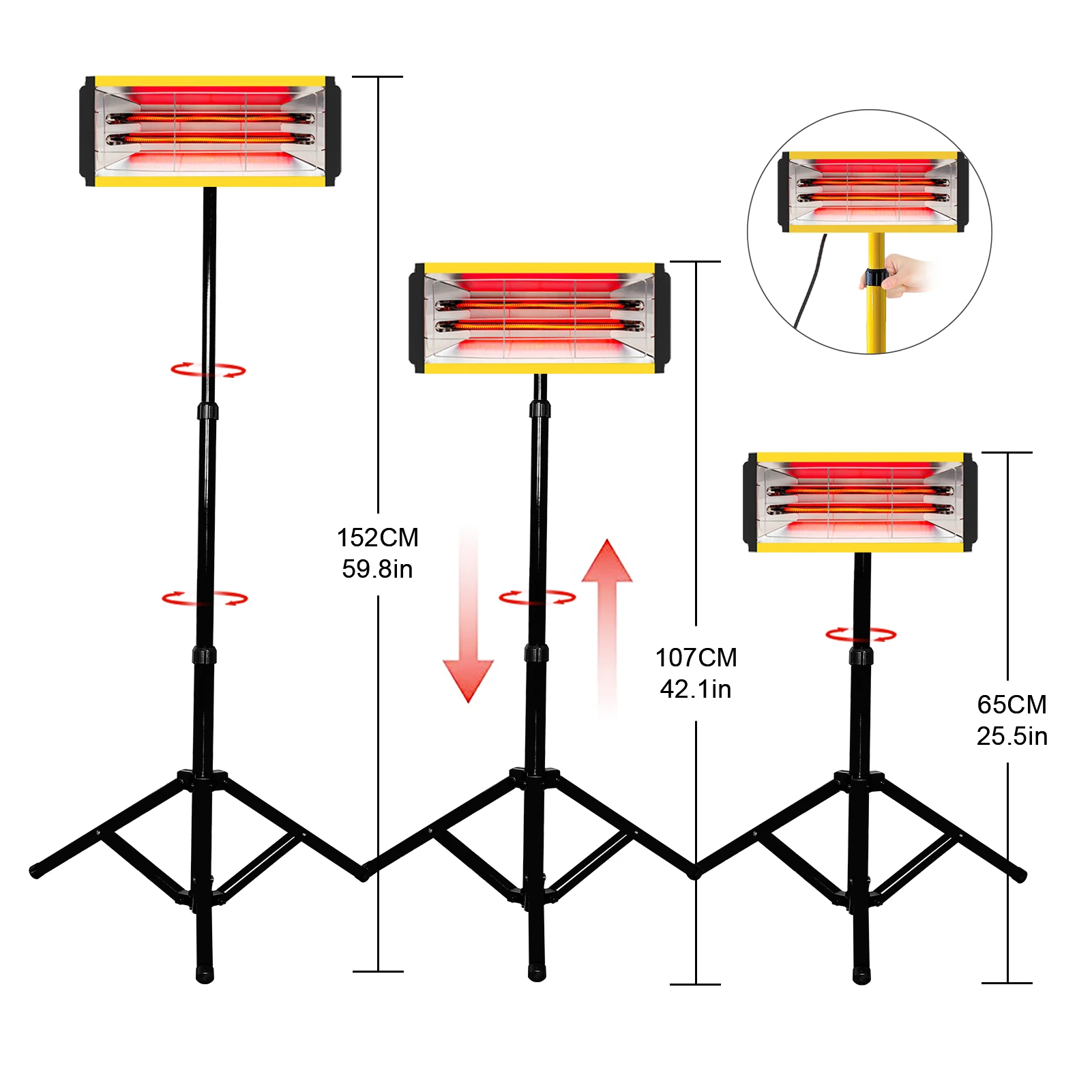 DATOU-Short-Wave-Infrared-Heater-2000W-Infrared-Paint-Curing-Lamp-Car ...