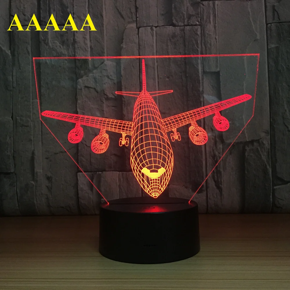3D-Light-Air-Plane-Model-Creative-Night-Light-Touch-Plane-Desk-Lamp-LED ...