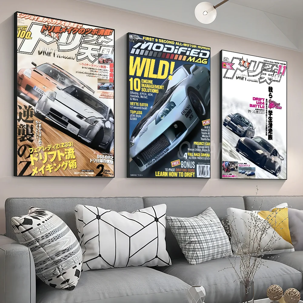 80S Retro Japanese Cars GTR JDM Racing Poster Poster Paper Print Home ...