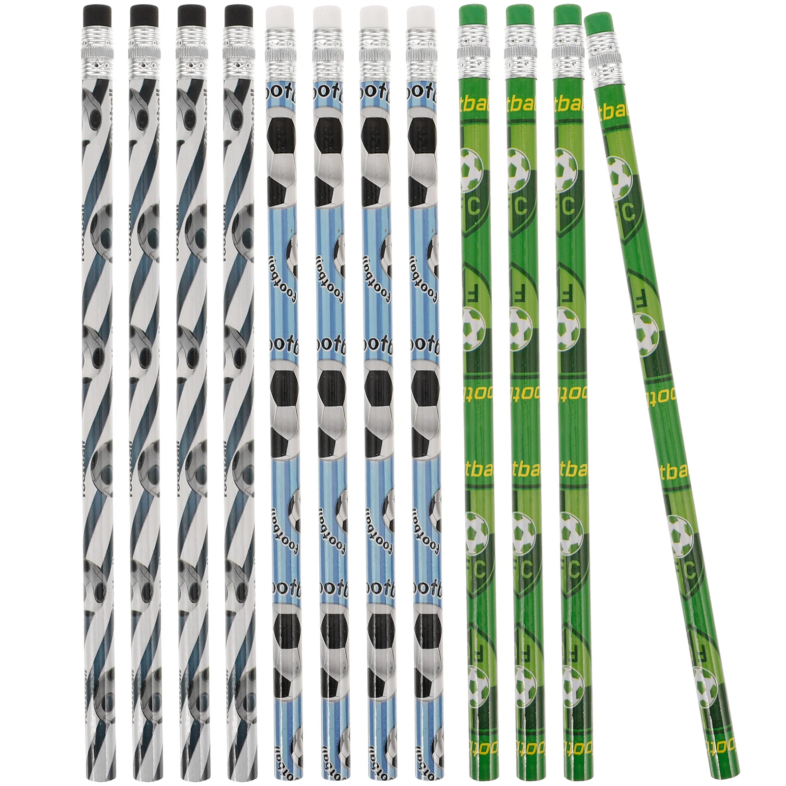 12-Pcs-Football-Pencil-Kids-Soccer-Sports-Themed-Writing-Pencils-with ...