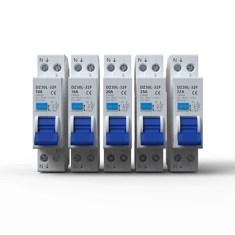 18MM 230V 50/60Hz RCBO 1P+N 4.5KA Residual current differential automatic Circuit breaker with ...