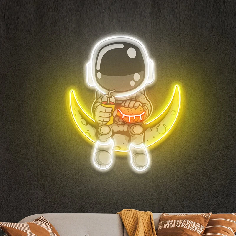 10-Styles-Astronaut-Neon-Sign-Customized-Handmade-Neon-Signs-Bedroom ...