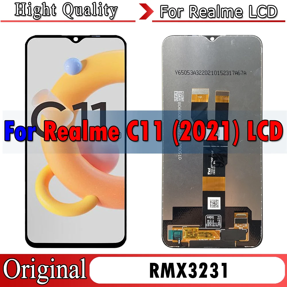 6.52" Original For Realme C11 2021 LCD Display Touch Screen Digitizer ...