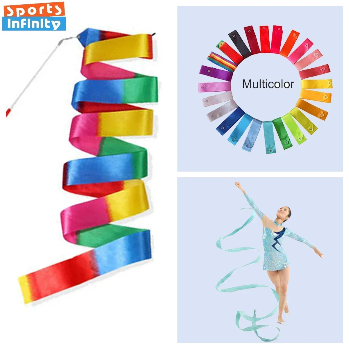 2-4-6-Meters-Colorful-Gym-Dance-Ribbon-Rhythmic-Girl-Art-Gymnastics ...