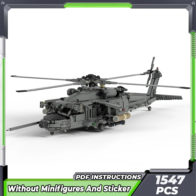Moc-Building-Bricks-Military-Model-MH-60L-Black-Hawk-Helicopter ...