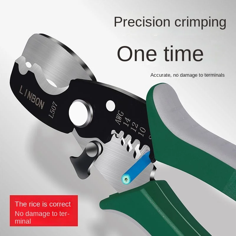 LINBON Wire Stripper Pulling Plier Wire Cutter Multifunction Repairing ...