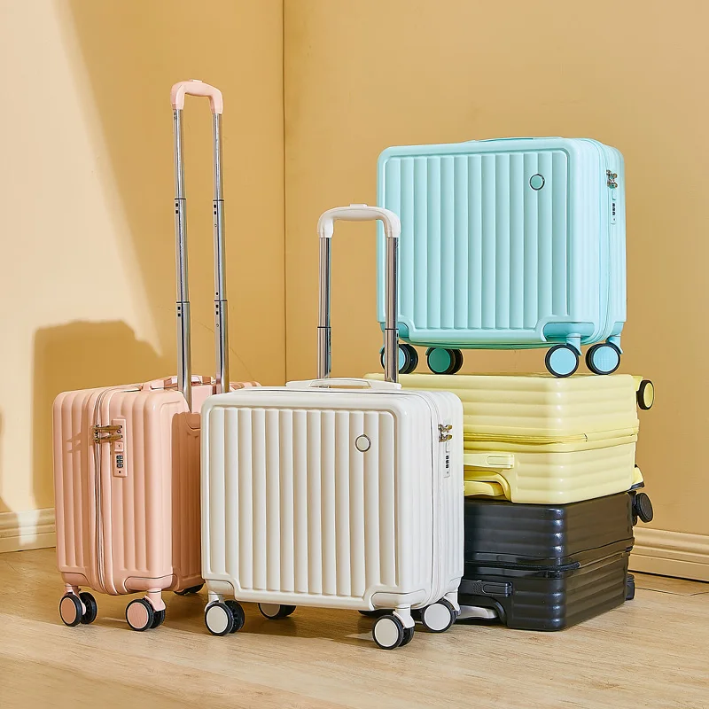 Small-fresh-18-airline-cute-trolley-box-passcode-box-travel-luggage ...
