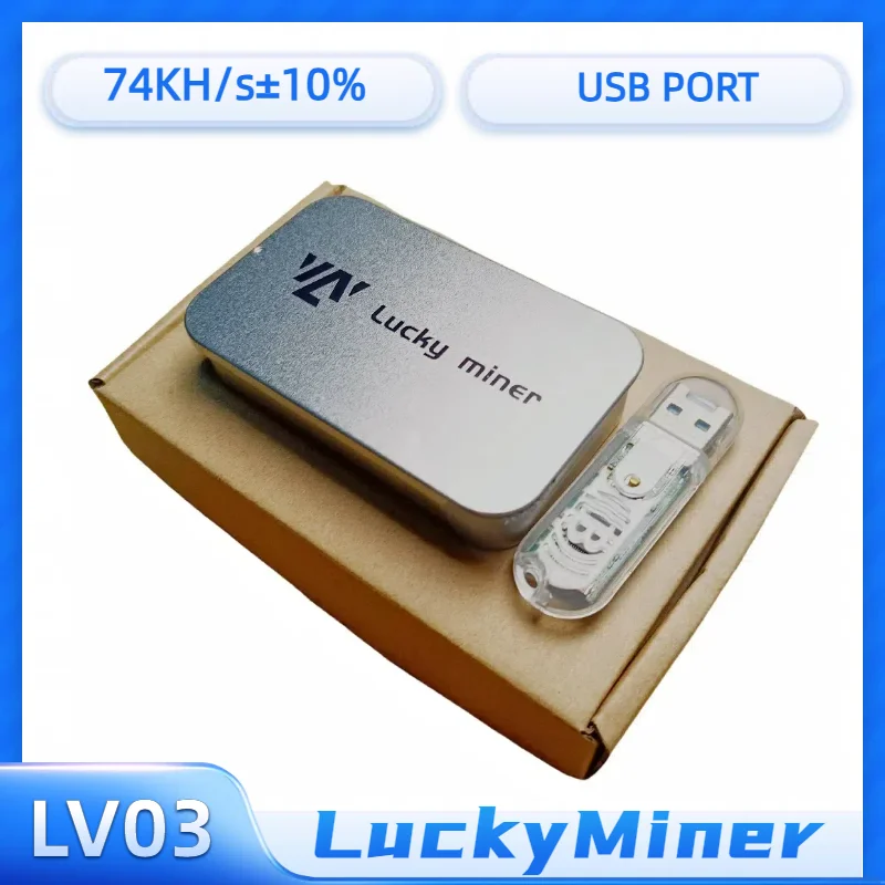 Bitcoin-Miner-USB-Lucky-Miner-LV03-Crypto-Solo-Miner-Mini-74KH-S-Home ...