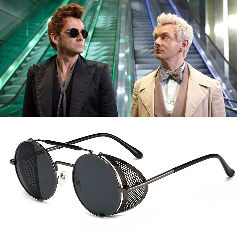 Good-Omens-Devil-Crowley-Eyewear-Sunglasses-Punk-Steam-Retro-Color-Film ...