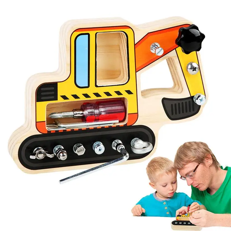 Wooden-Screw-Driver-Toy-Wooden-Preschool-Learning-Activities-Fine-Motor ...