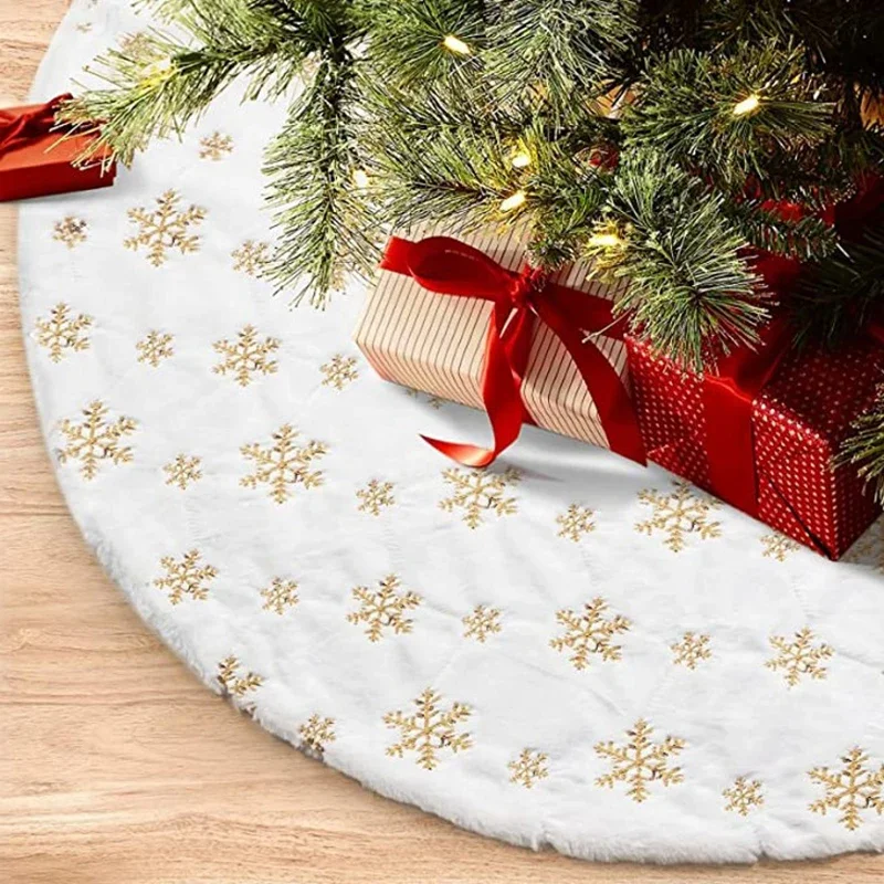 Mini-falda-de-rbol-de-Navidad-de-15-pulgadas-alfombrilla-de-piel-sint ...