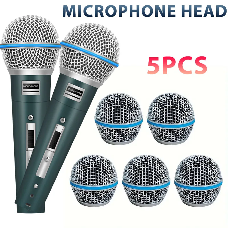 Microphone-Replacement-Head-Steel-For-SM58-Mesh-Handheld-Microphone ...