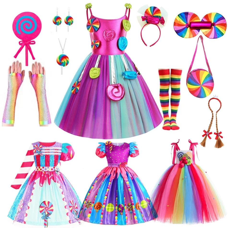 Lollipop-Costume-Fairy-Halloween-Candy-Role-Play-Dress-up-Kid-Carnival ...