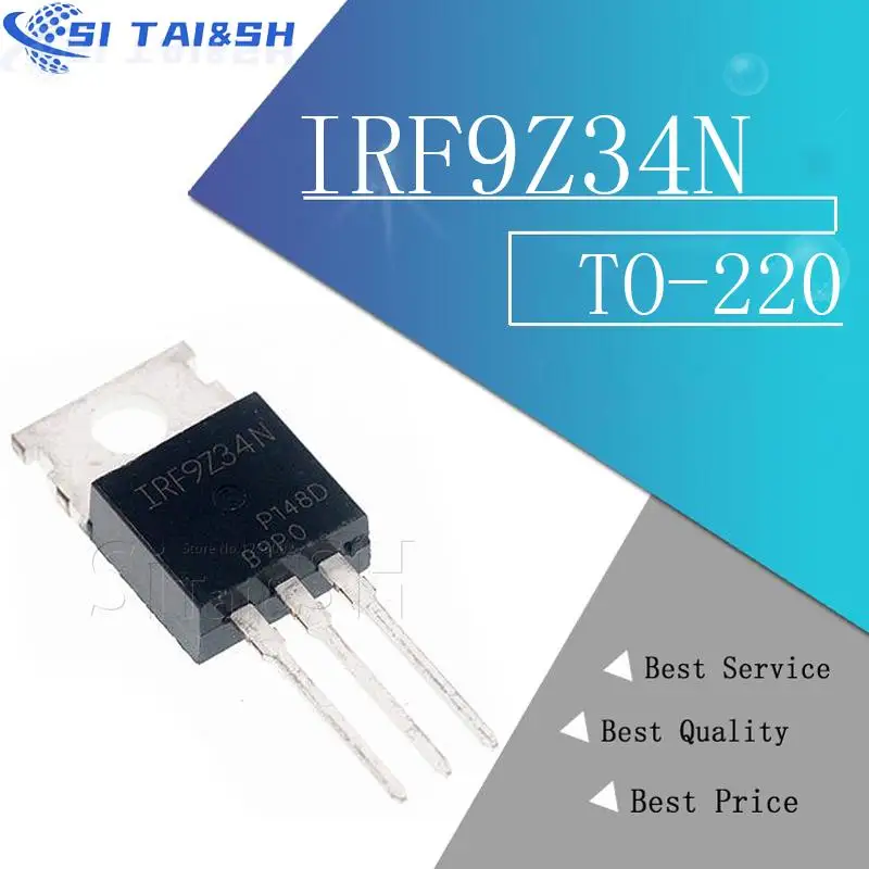 IRF9Z34N-IRF9Z34-IRF9Z34NPBF-MOSFET-PCh-55V-17A-100mOhm-23-3nC-TO-220 ...
