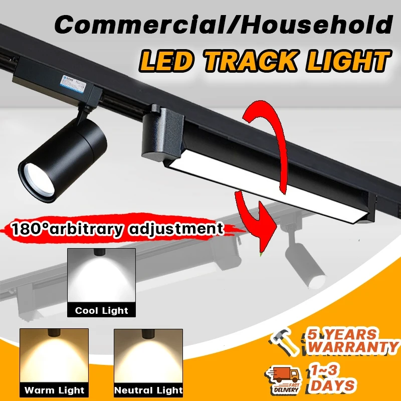 Led-Track-Light-Set-85-264v-Led-Magnetic-Track-Lamp-20W-30w-Track ...