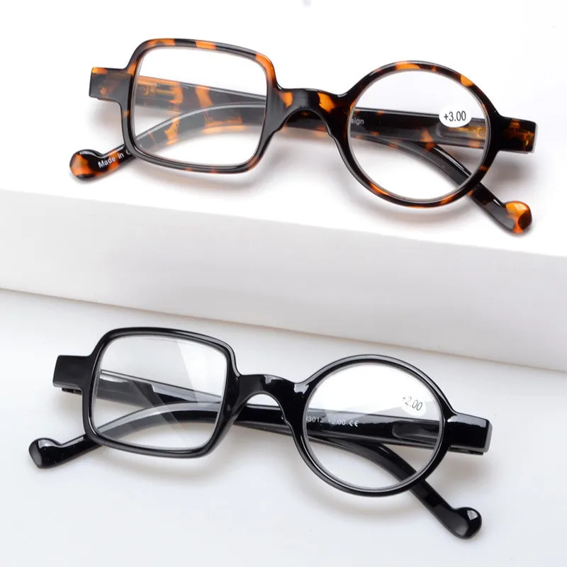 Irregularity-Round-Square-Reading-Glasses-Asymmetrical-Resin-Presbyopic ...