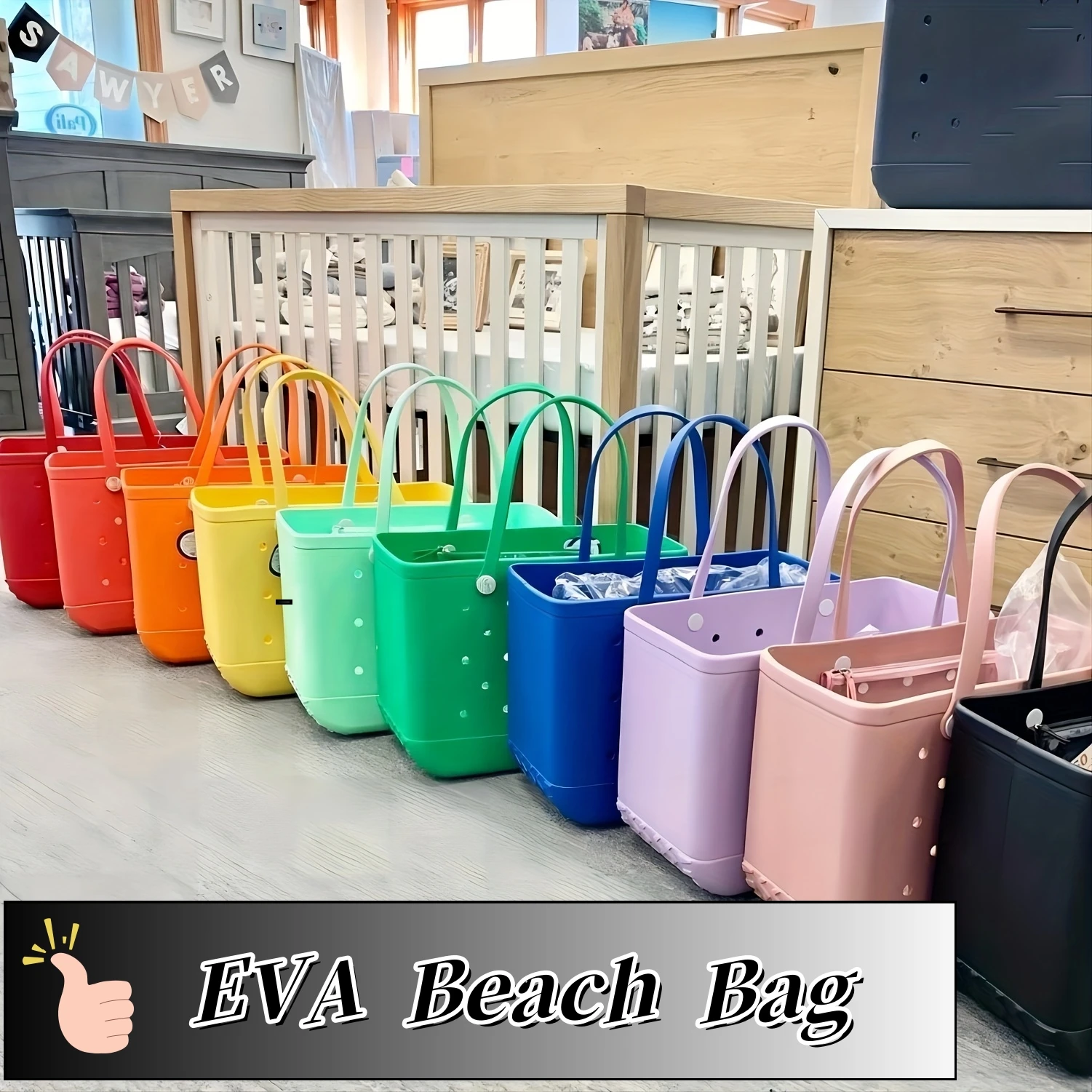 EVA-beach-bag-fashionable-handbag-suitable-for-outdoor-sports-swimming-shopping-parties-easy-to ...