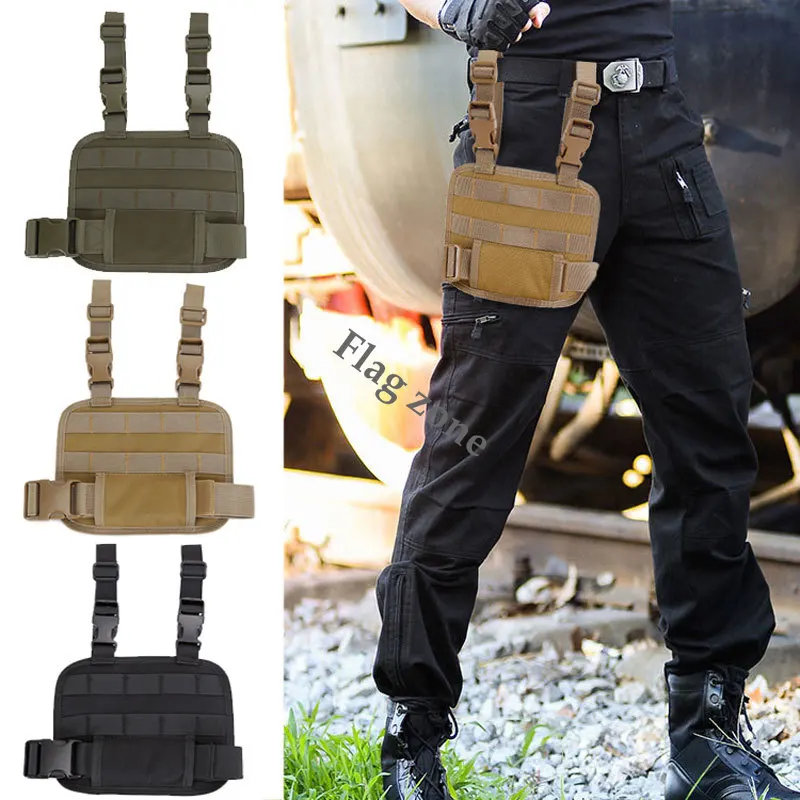 Tactical-Molle-Drop-Leg-Platform-Adjustable-Outdoor-Sport-Panel-Thigh ...