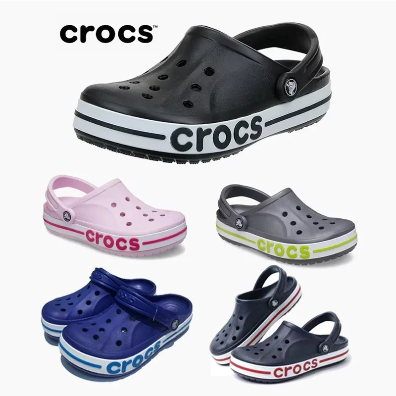 Crocs-Sandalias-informales-cl-sicas-con-banda-de-logotipo-atrevido ...
