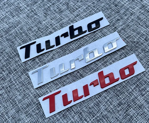 1X-New-Metal-Car-Badges-Turbo-Trunk-Emblem-Stickers-Decals-Decor-For ...